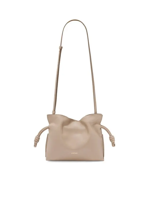 Loewe Flamenco Clutch Mini Bag In Calfskin Nappa - Cream