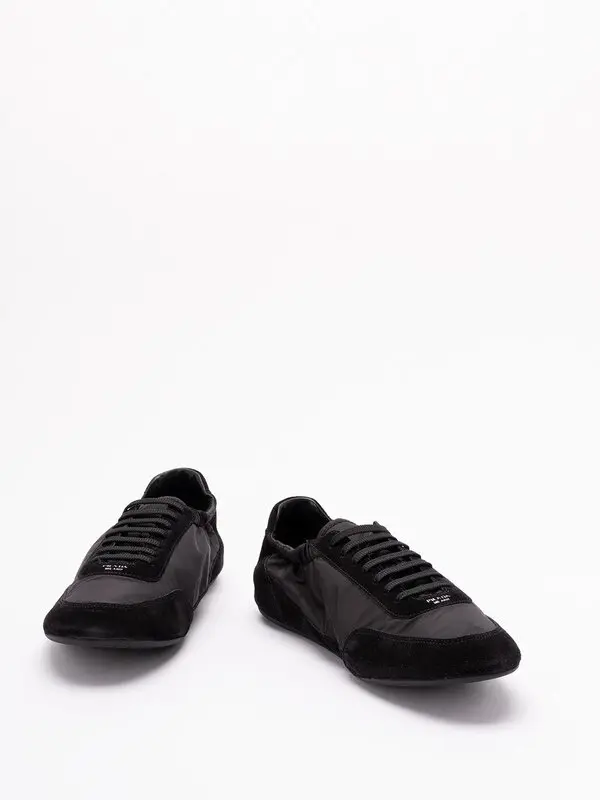 Prada Re-nylon And Suede Vintage Finish Sneakers - Multicolor