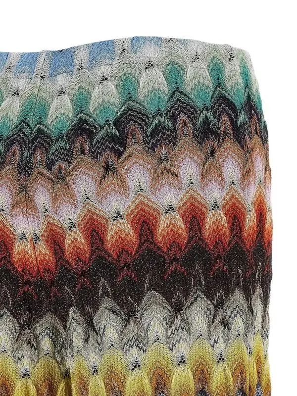 Missoni Patterned Viscose Knit Pants - Multicolor