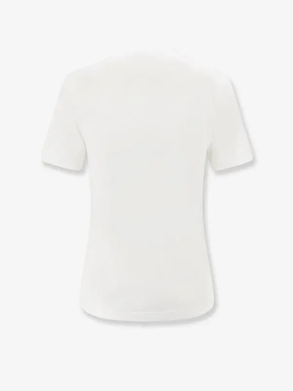 Dior Cotton T-shirt With Painted Roses Print - Multicolor