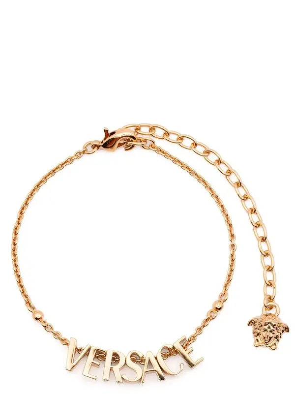 Versace Logo Chain Bracelet - Gold