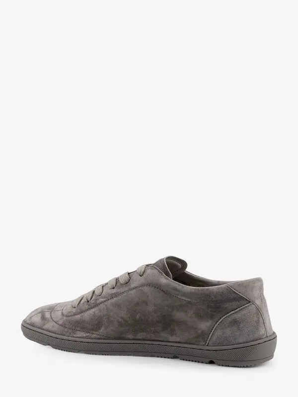 Brunello Cucinelli Suede Lace-up Sneakers - Gray