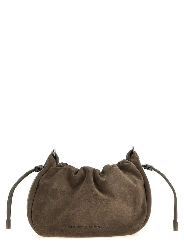 Brunello Cucinelli Bucket Mellow" Suede Mini Bucket Bag