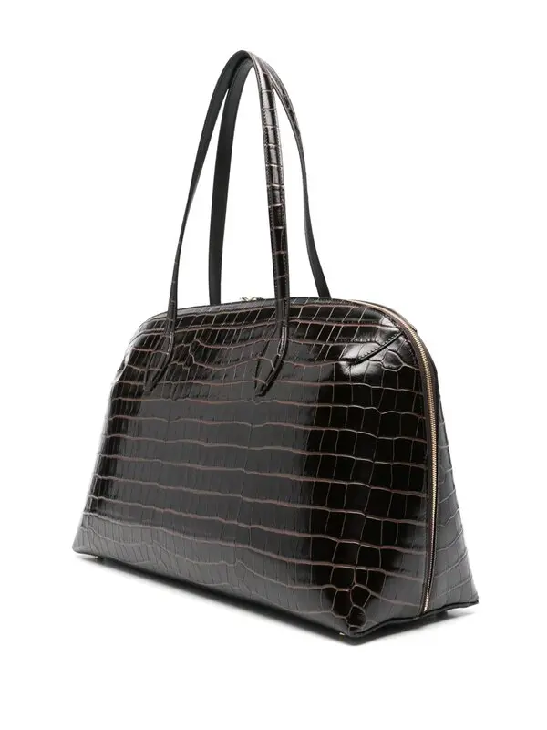 TOTEME Croc Effect Leather Day Tote Bag