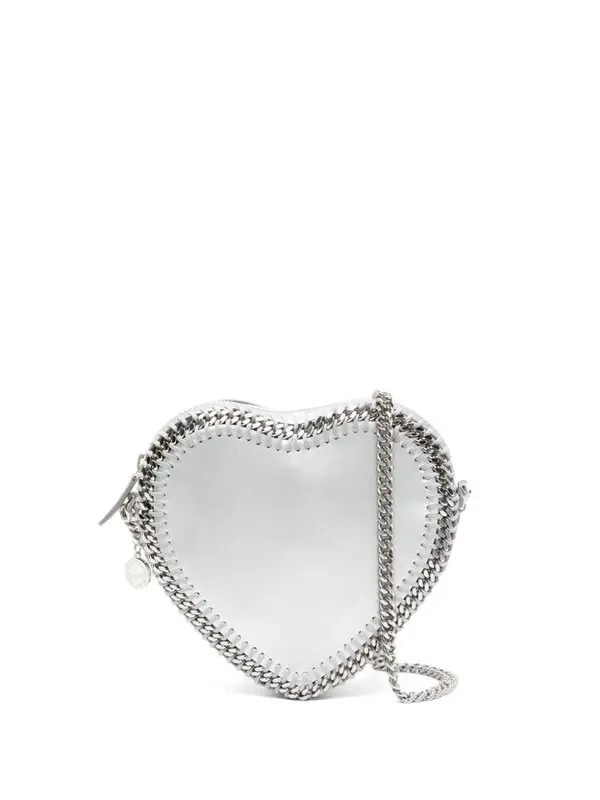 Stella McCartney Falabella Heart Shoulder Bag - Silver