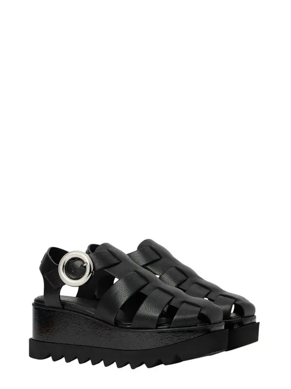 Stella McCartney Elyse Plateau Sandals - Black