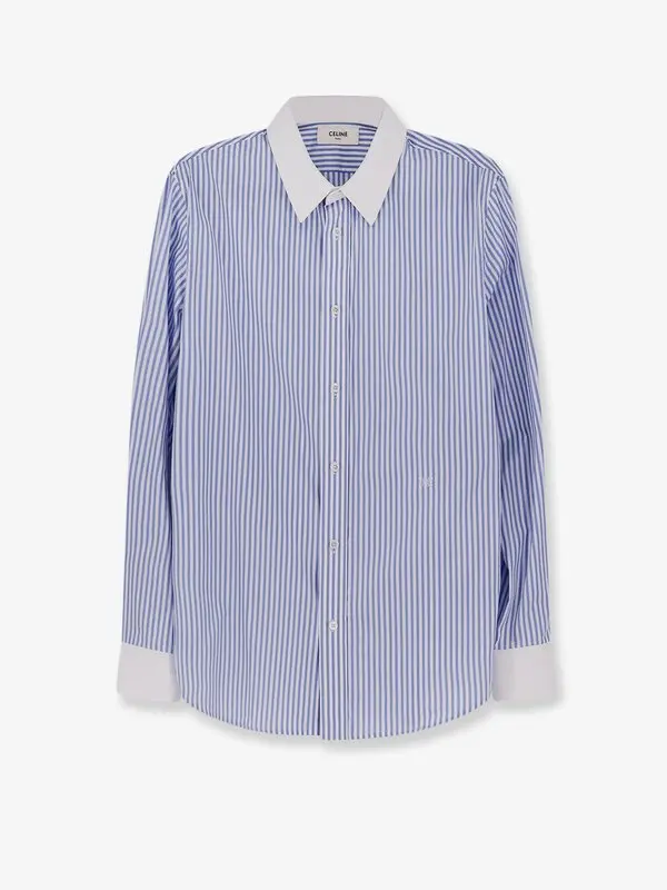 Celine Striped Cotton Shirt - Multicolor
