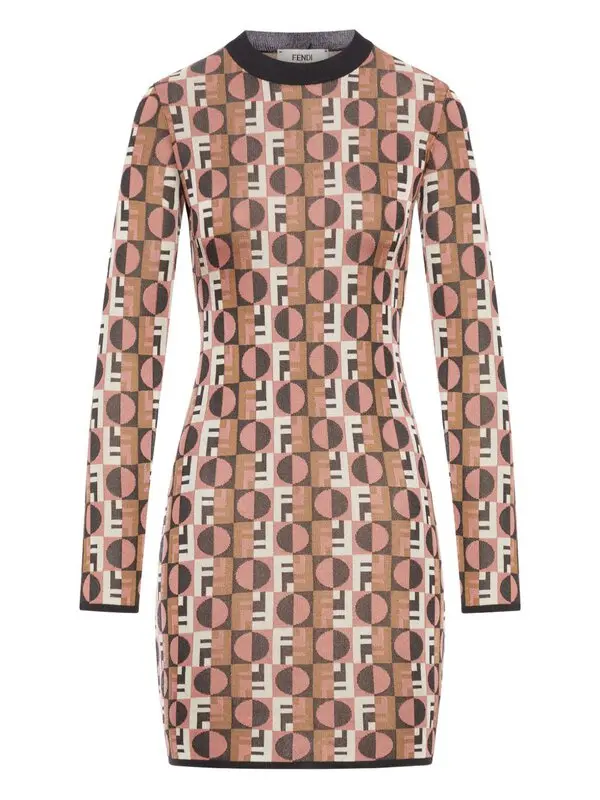 Fendi Optical Mini Dress - Multicolor