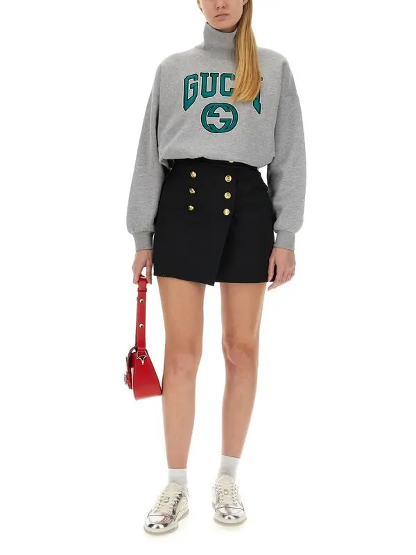 Gucci Embroidered Cotton Sweatshirt