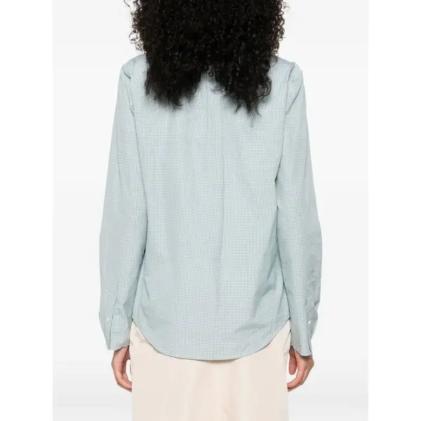 Miu Miu Checkered Cotton Button-down Shirt