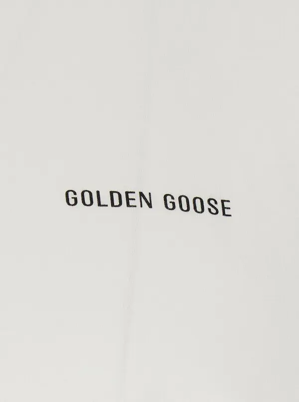 GOLDEN GOOSE T-shirt With Logo Lettering In Cotton For