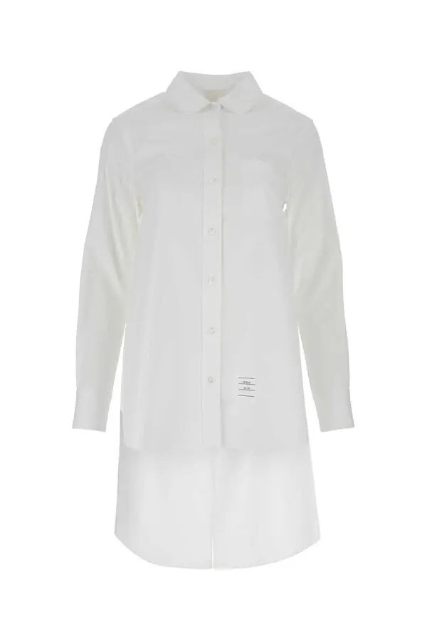 Thom Browne Oversize Poplin Shirt - White