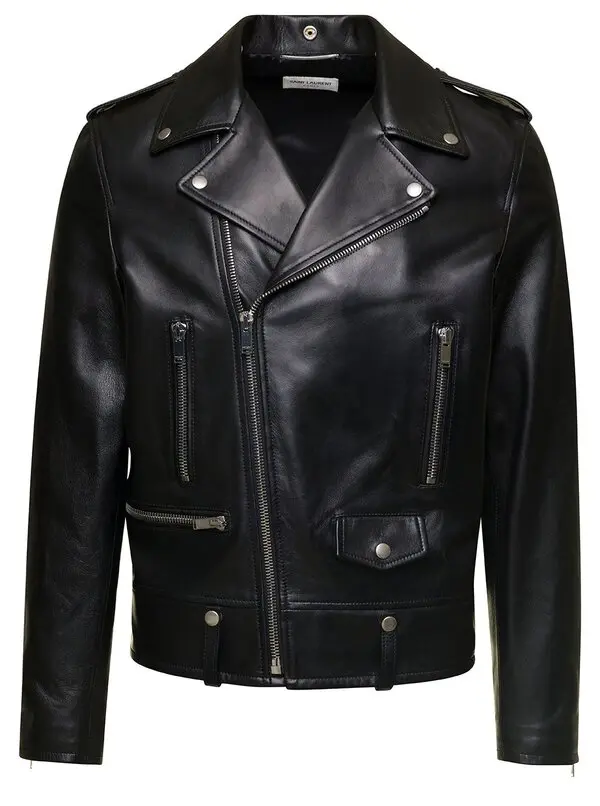 Saint Laurent Motorc Classique Biker Jacket - Multicolor