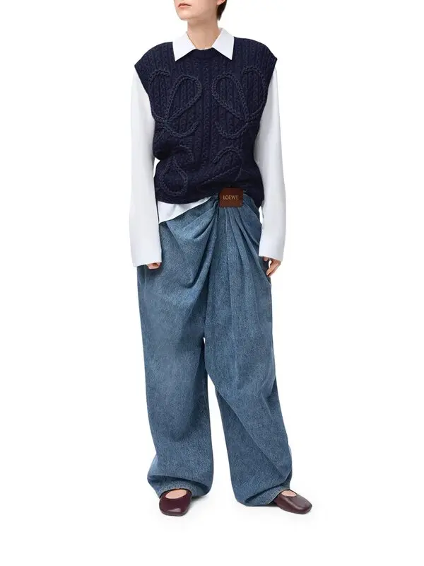 Loewe Hand-woven Anagram Motif Wool Vest