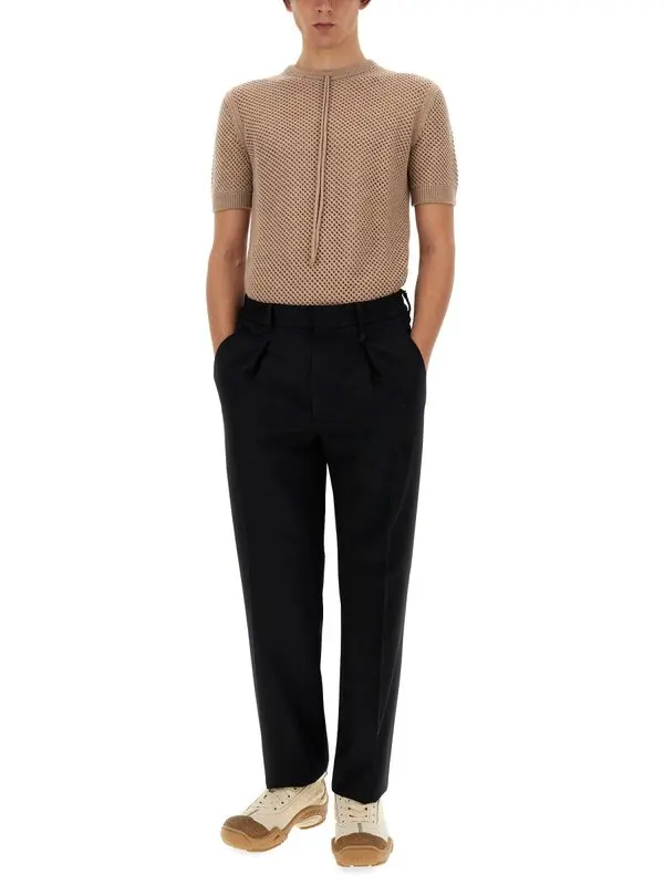Fendi Wool Jersey Knit Top