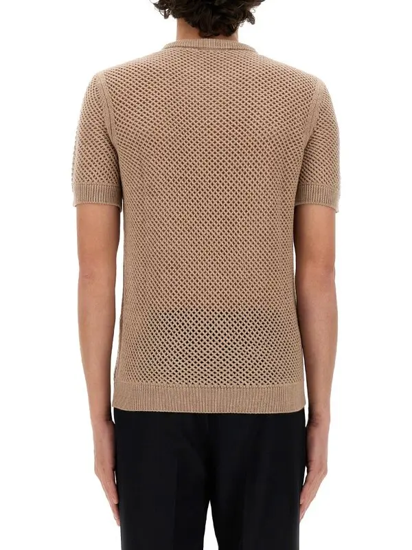 Fendi Wool Jersey Knit Top