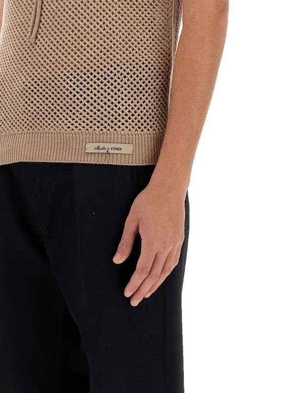 Fendi Wool Jersey Knit Top
