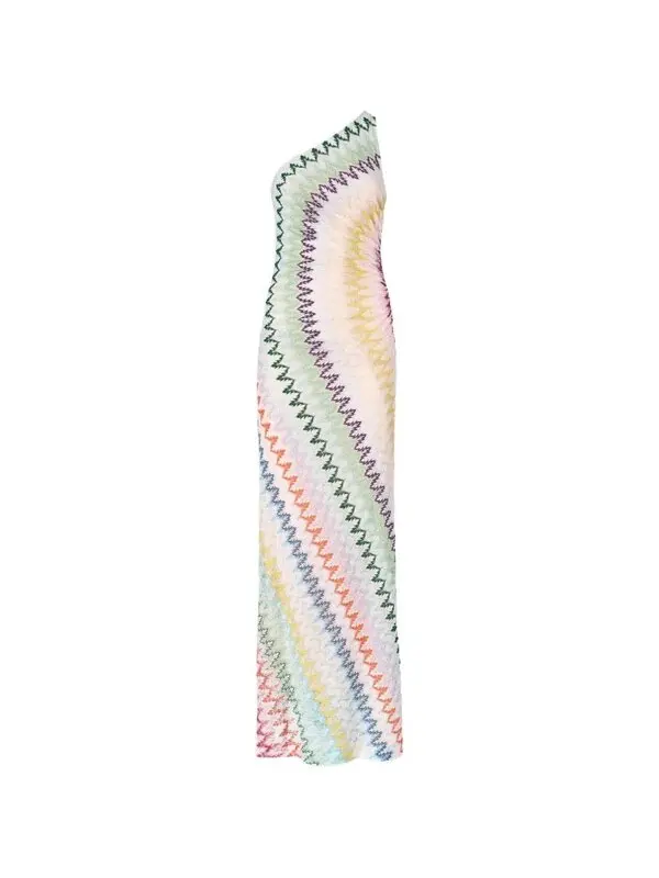 Missoni Sleeveless One-shoulder Maxi Dress - Multicolor