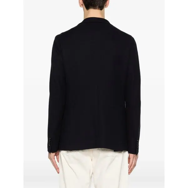 Tagliatore Dark Cotton Two-pocket Blazer - Blue