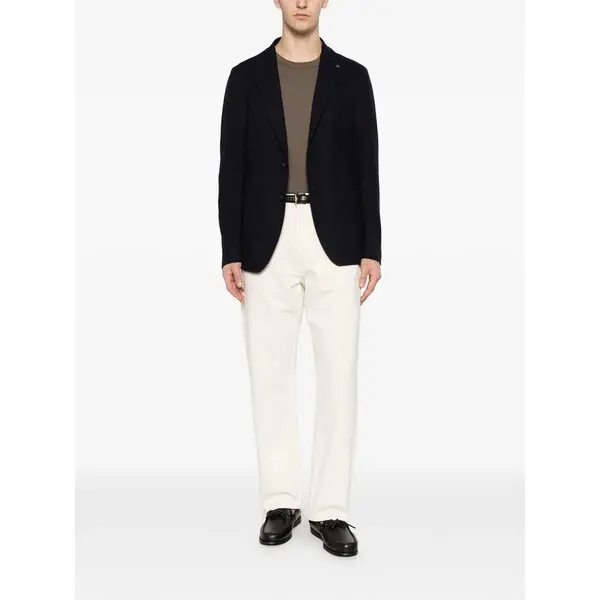 Tagliatore Dark Cotton Two-pocket Blazer - Blue