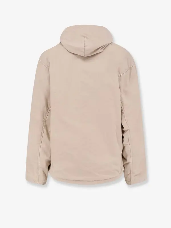 Balenciaga Cotton Blend Jacket With Embroidered Logo