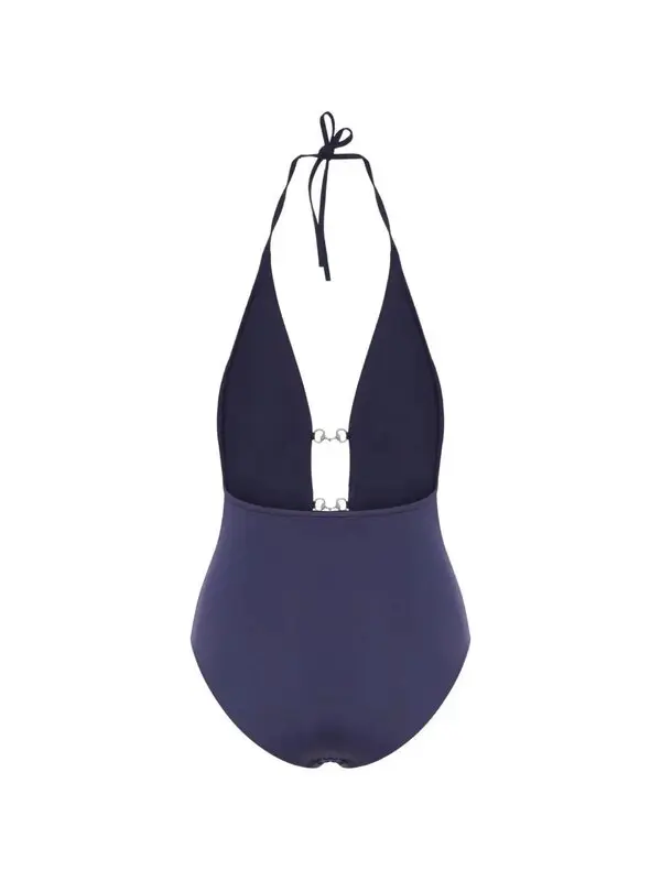 Gucci One-piece Swimsuit With Decorative Metal Clasps