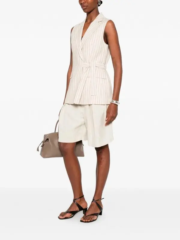 Peserico Striped Linen Vest