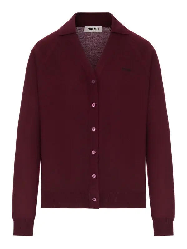 Miu Miu Virgin Wool Cardigan - Multicolor