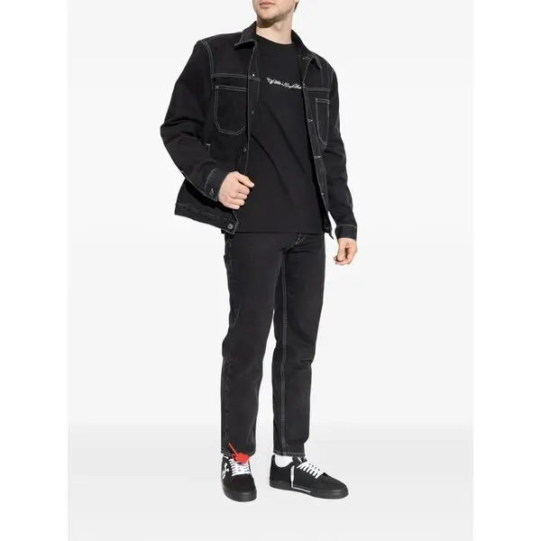 Off-White Arrow Motif Lace-up Low Top Sneakers - Black