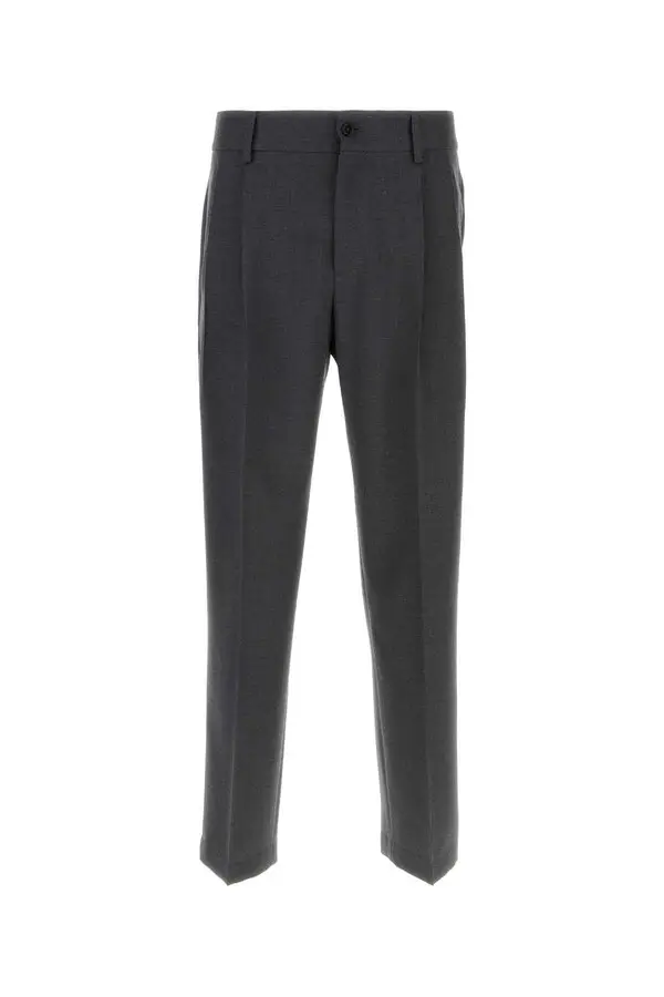 Dolce & Gabbana Wool Blend Trousers - Gray