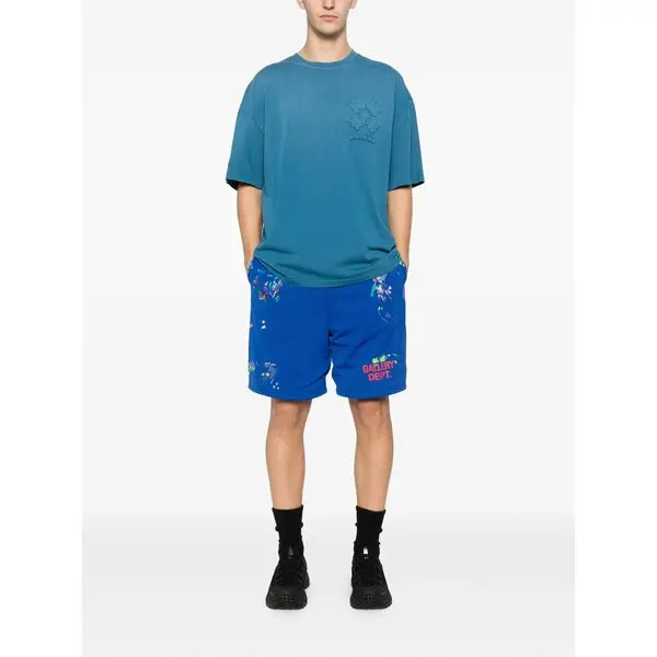 GALLERY DEPT. Royal Paint Splatter Track Shorts