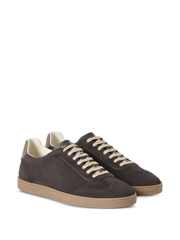 Brunello Cucinelli Suede Leather Derby Shoes - Multicolor