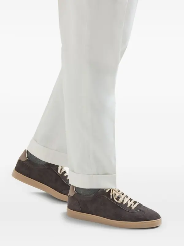 Brunello Cucinelli Suede Leather Derby Shoes - Multicolor