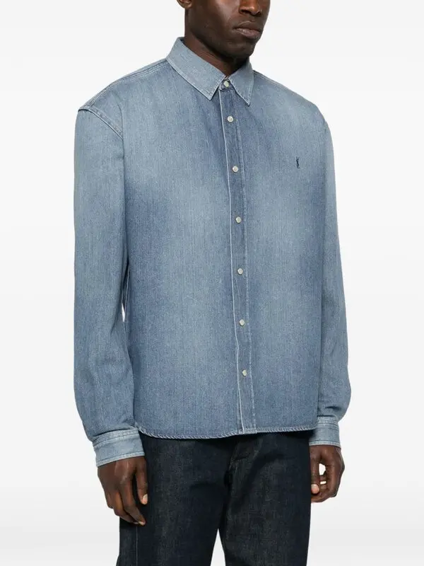 Saint Laurent Denim Cotton Shirt