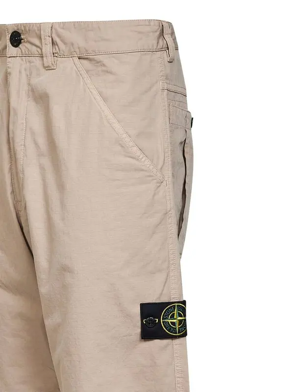 Stone Island Logo Cotton Trousers