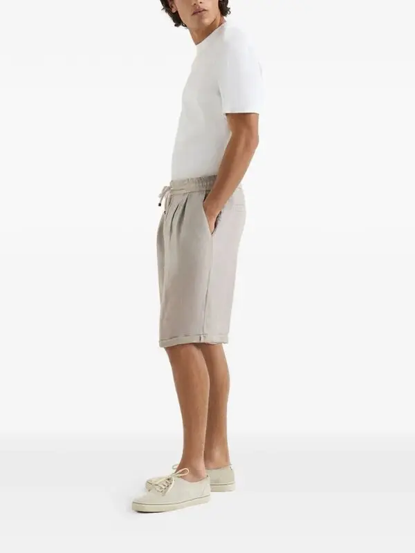 Brunello Cucinelli Linen Bermuda Shorts - Multicolor