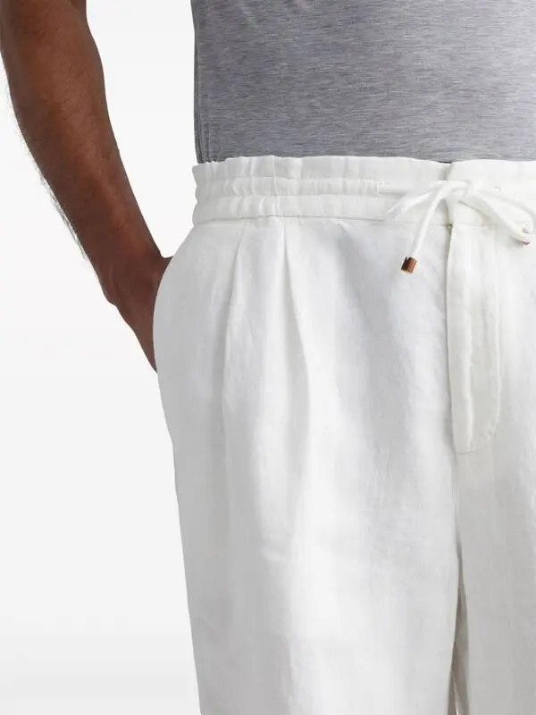 Brunello Cucinelli Linen Bermuda Shorts - Multicolor