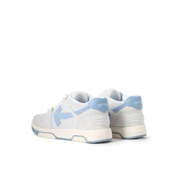 Off-White Out Of Office" Leather Sneakers With Suede Detail - Gray