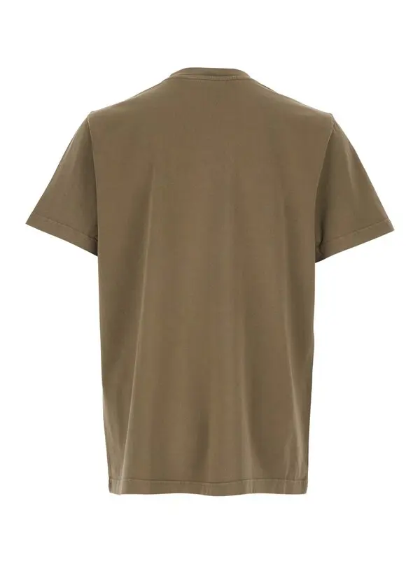 A.p.c. Cotton Crew Neck T-shirt With Logo Lettering - Multicolor