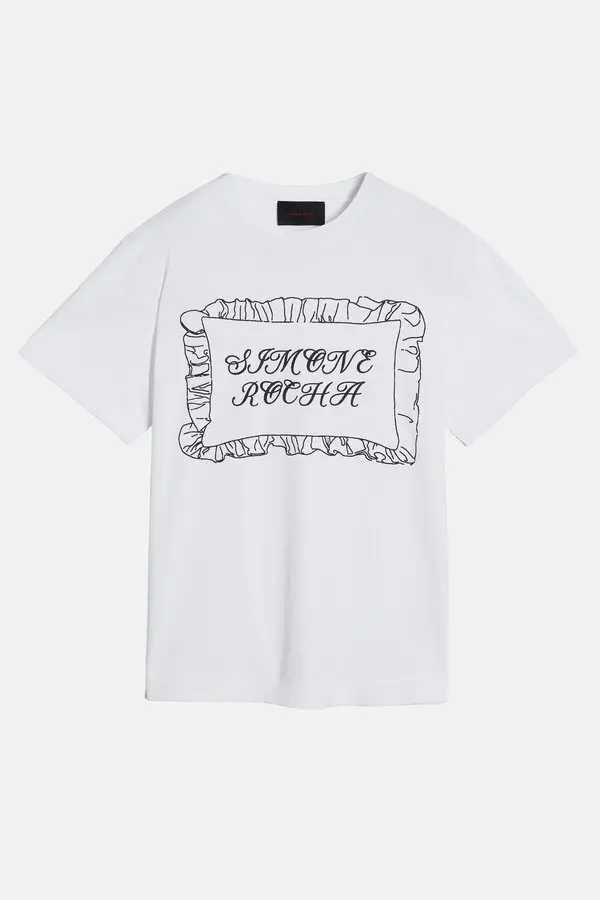 Simone Rocha Short-sleeved T-shirt With Pillowcase Logo Print - Multicolor