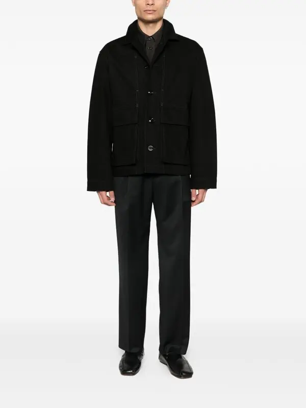 LEMAIRE Black Denim Cotton Jacket - Multicolor