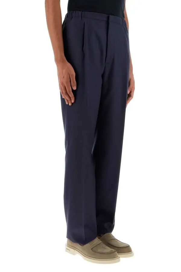 Fendi Tailored Wool Trousers - Blue