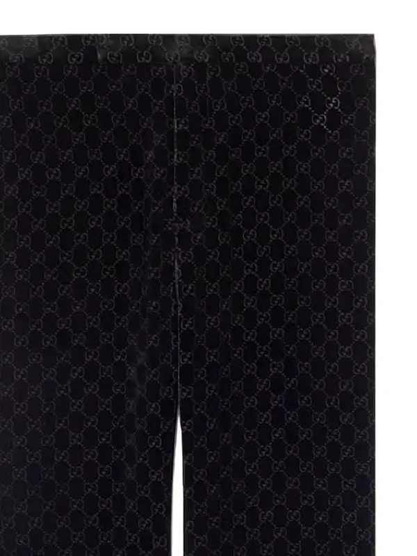 Gucci Gg Velvet Trousers - Multicolor