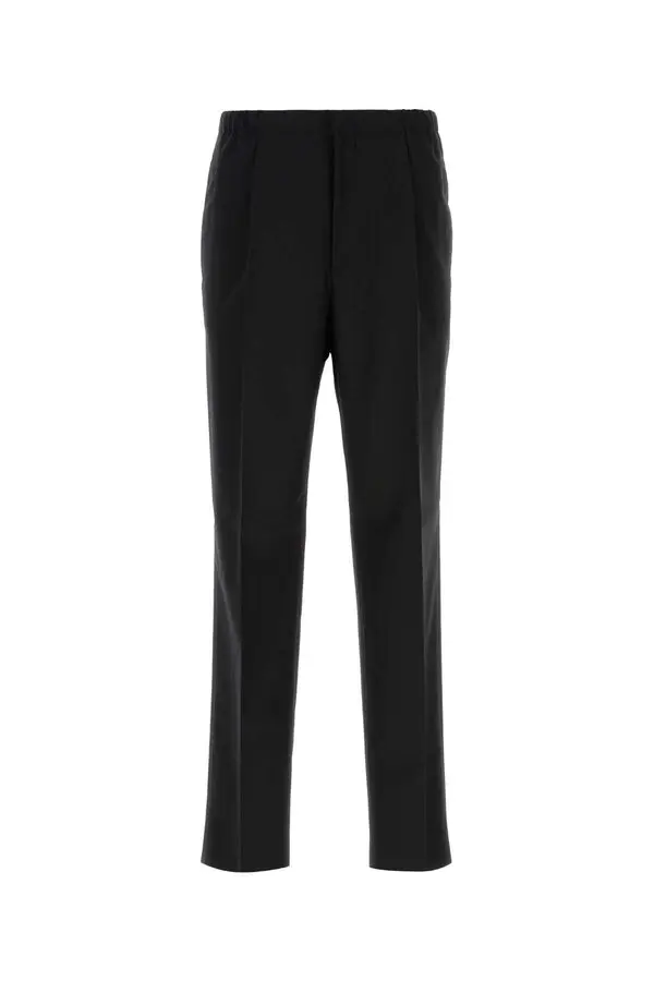 Fendi Wool Trousers - Black