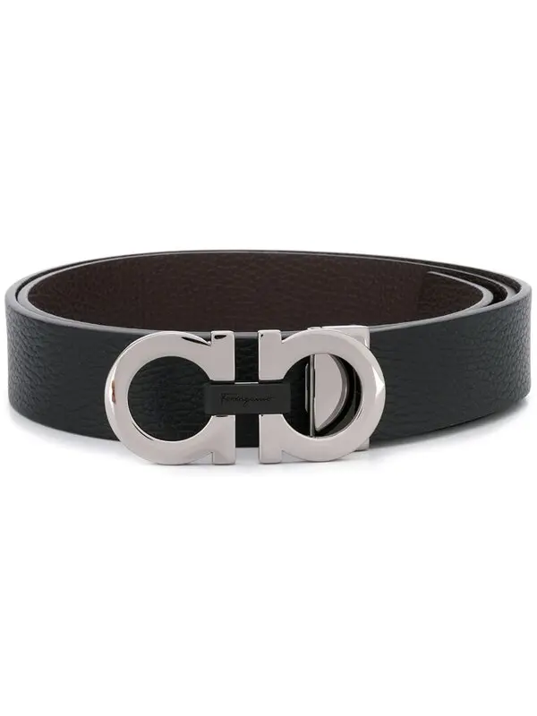 FERRAGAMO Gancini Leather Belt - Multicolor