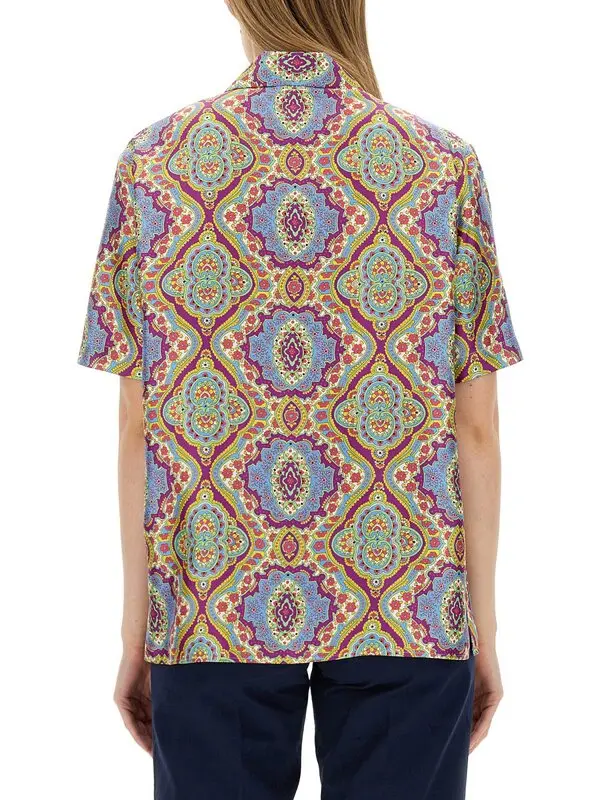Etro Printed Silk Shirt - Multicolor