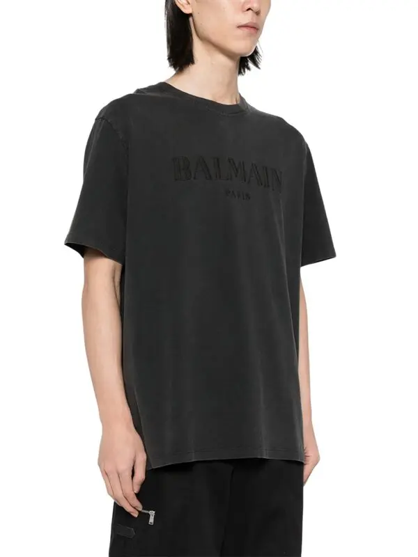 Balmain T-shirt With Vintage Embroidery
