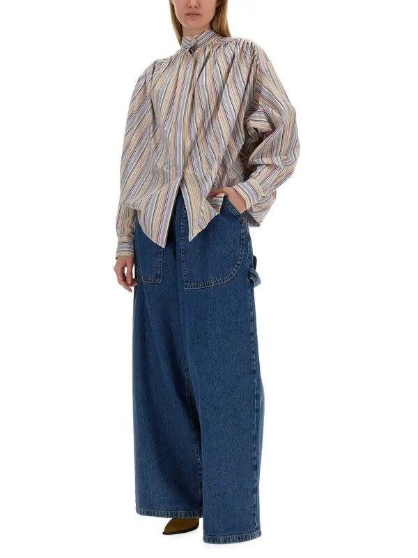 Etro Wide Leg Jeans - Blue