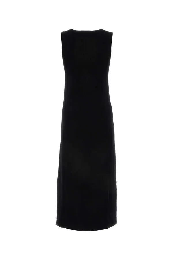 JIL SANDER Stretch Cotton Blend Dress - Black