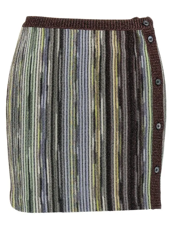 Missoni Caperdoni" Mini Skirt With Lamé Filaments